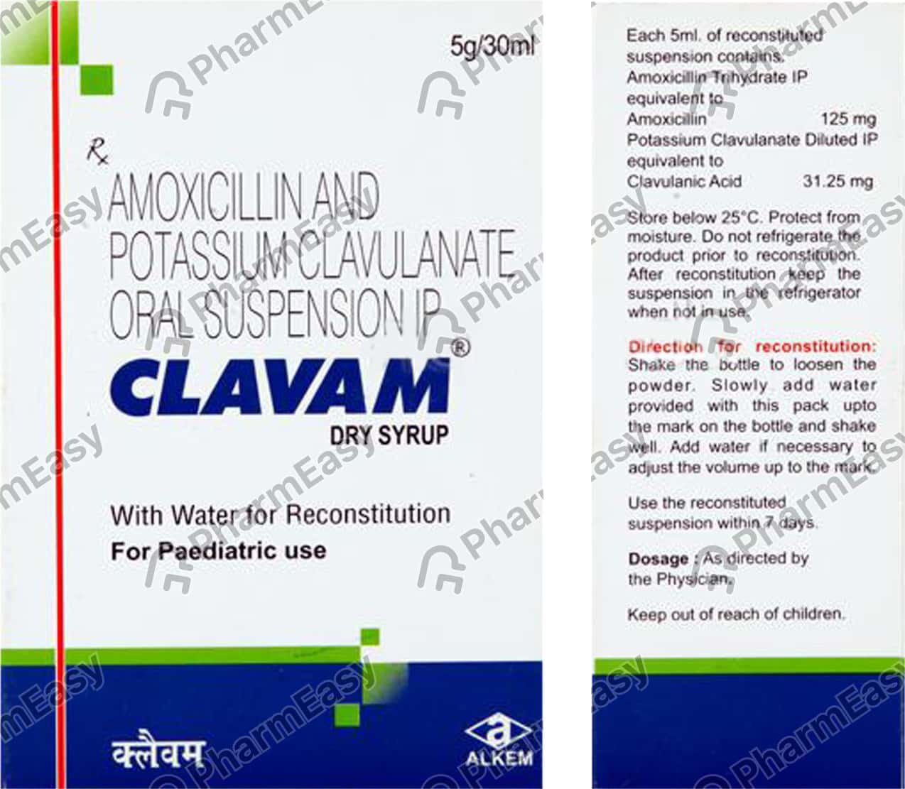 Clavam Dry Syrup: Uses, Side-effects, Price, Dosage & More Info - PharmEasy