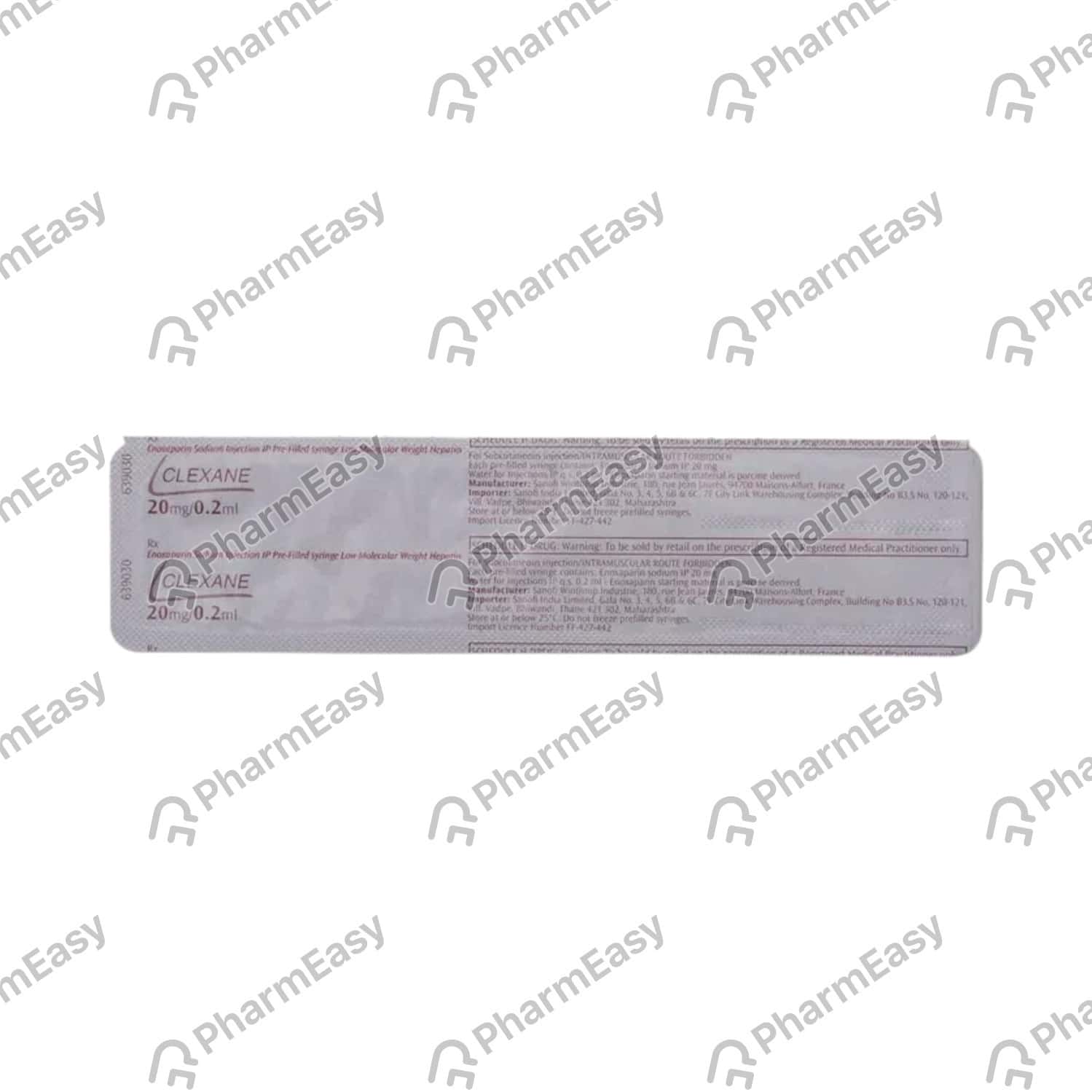 Clexane 20 MG/0.2ML Solution For Injection (0.2): Uses, Side Effects ...