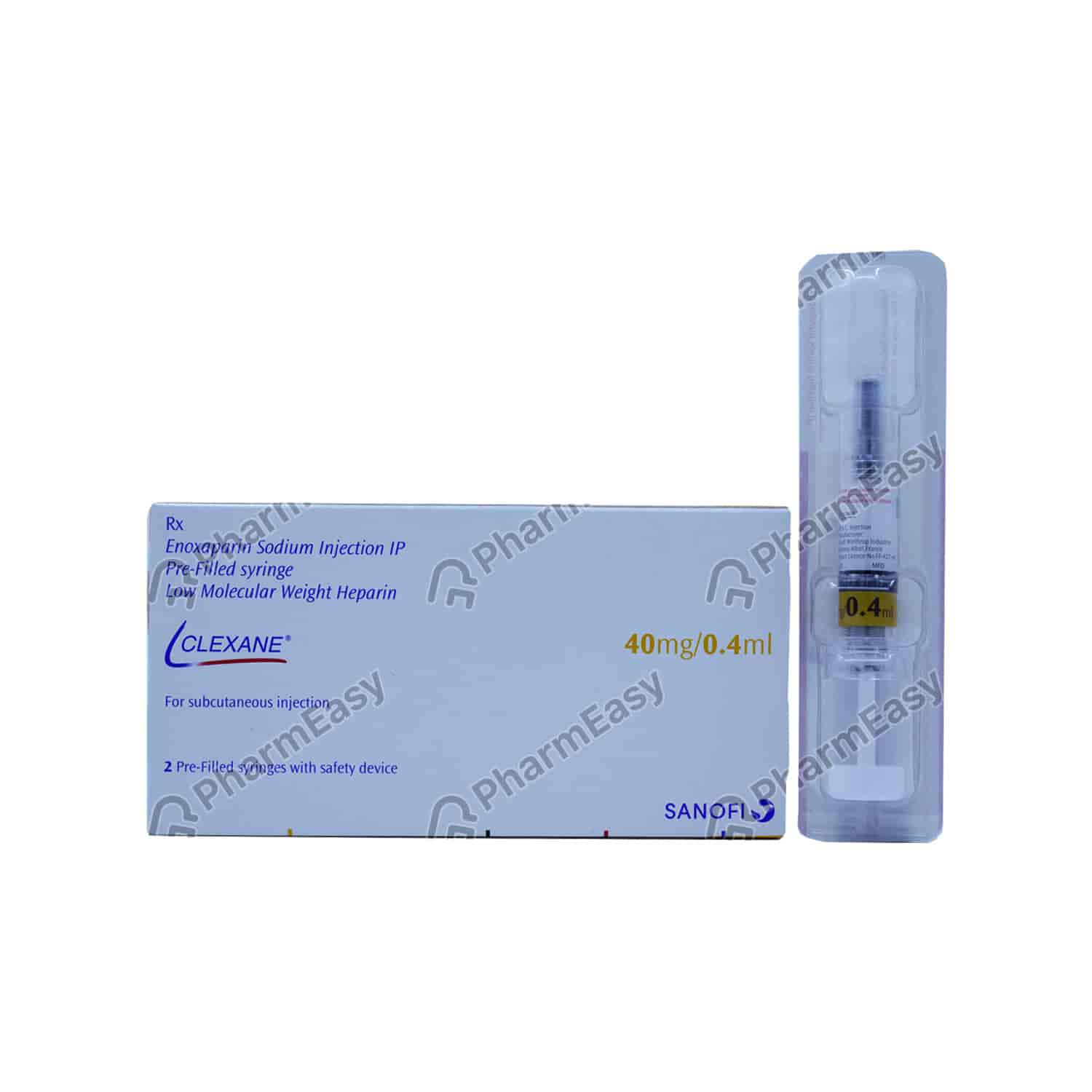 Clexane 40mg Injection Pfs 0.4ml - Uses, Side Effects, Dosage ...