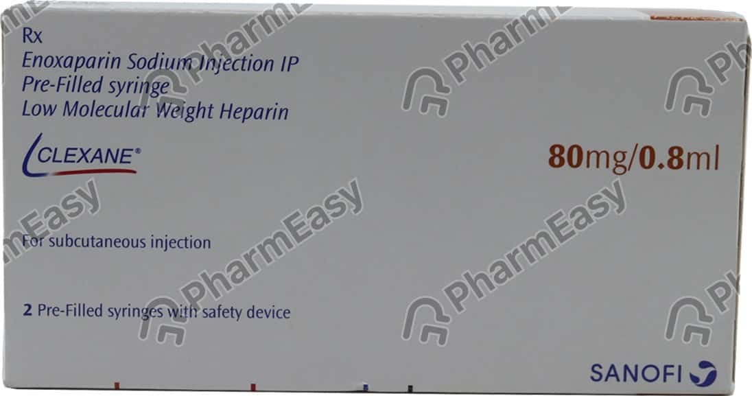 Clexane 80 MG Injection (0.8): Uses, Side Effects, Price & Dosage ...