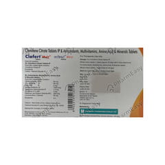 Clofert Max Tab - Uses, Side Effects, Dosage, Composition & Price ...