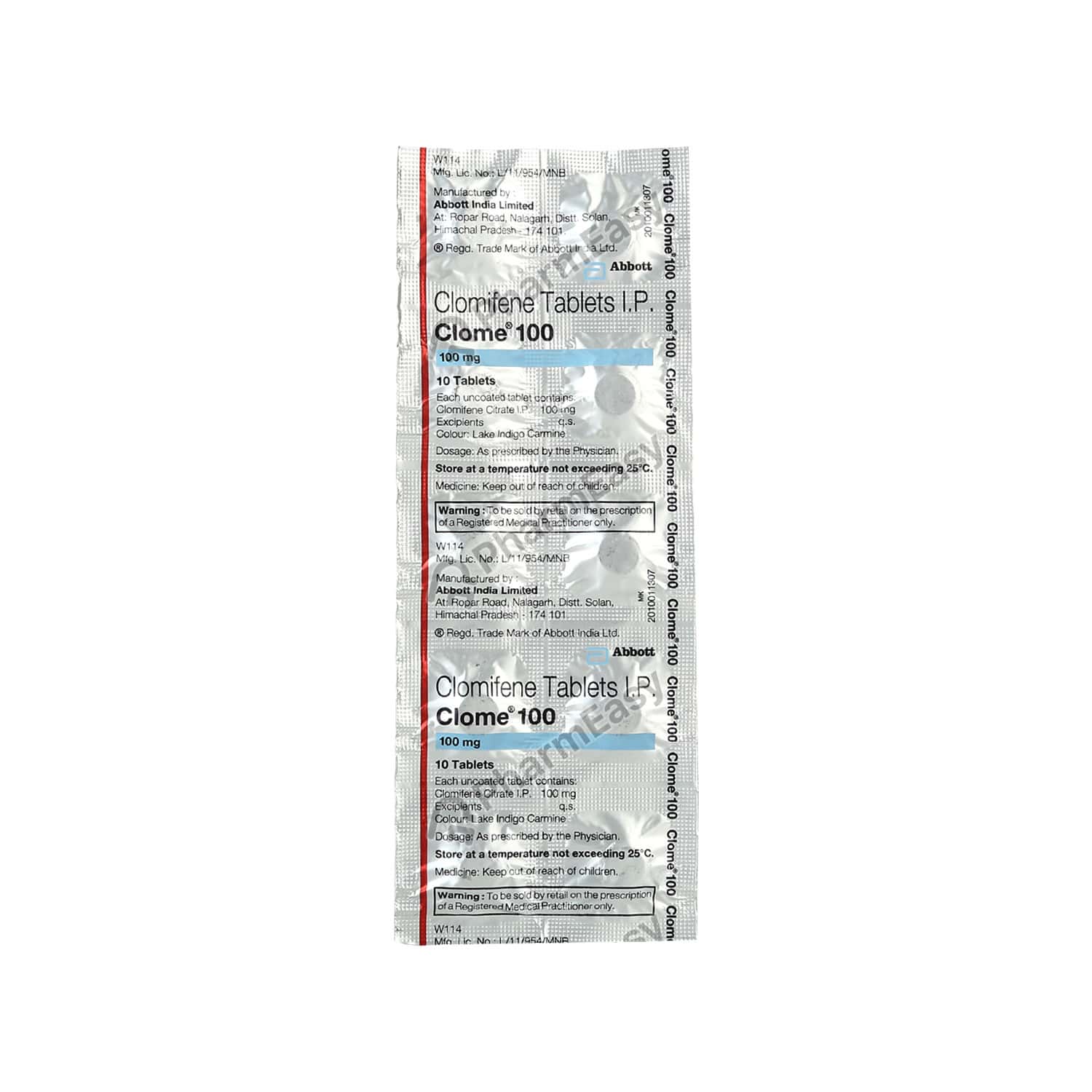 Buy Clome 100 MG Tablet (10) Online at Flat 18% OFF* | PharmEasy