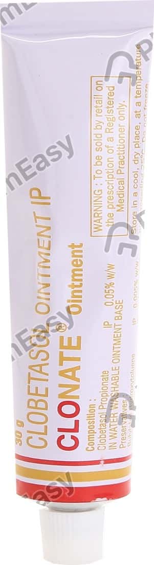 Clonate 0.05 % Ointment (30): Uses, Side Effects, Price & Dosage ...