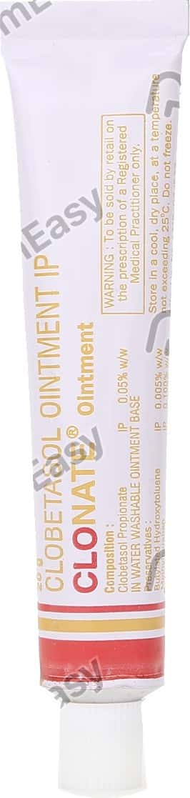 Clonate 0.05 % Ointment (20): Uses, Side Effects, Price & Dosage ...