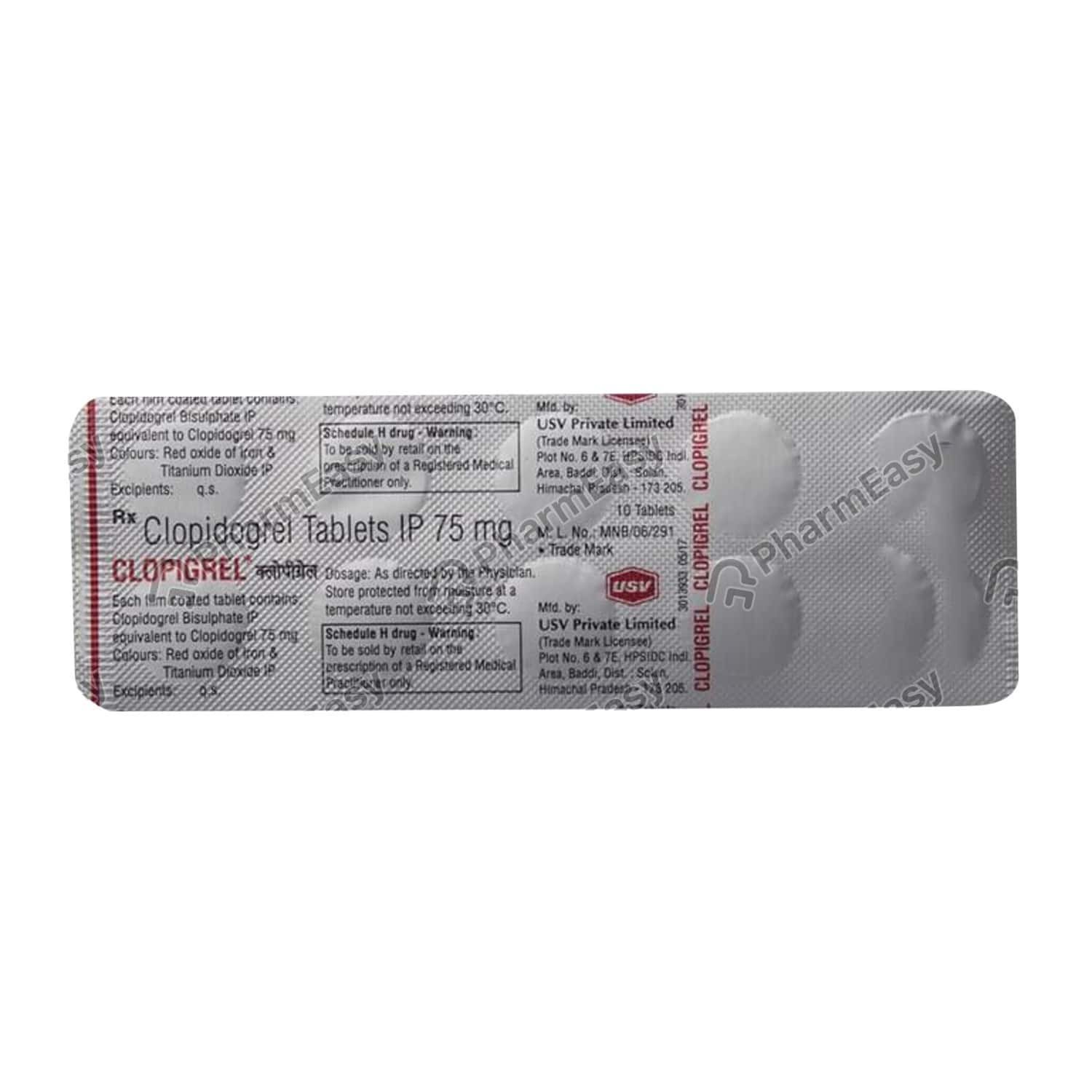 Buy Clopigrel 75 MG Tablet (10) Online at Flat 15% OFF | PharmEasy