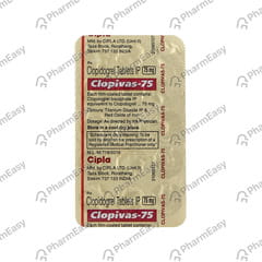 Clopivas 75 MG Tablet (15) - Uses, Side Effects, Dosage, Composition ...
