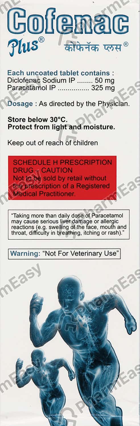 Cofenac Plus Strip Of 10 Tablets: Uses, Side Effects, Price, Dosage ...