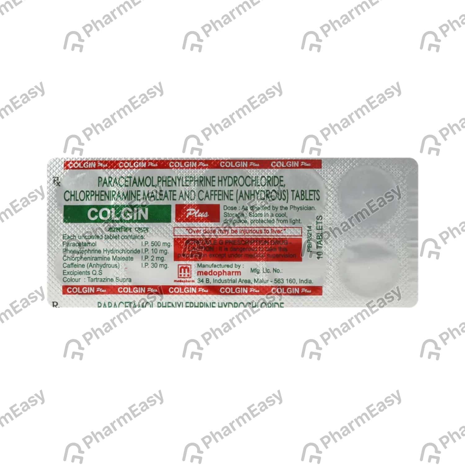 Colgin Plus Strip Of 10 Tablets: Uses, Side Effects, Price & Dosage ...