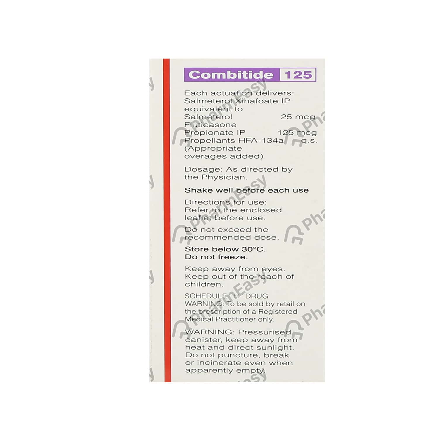 Buy Combitide 125mcg Inhaler 120md Online at Flat 18% OFF* | PharmEasy