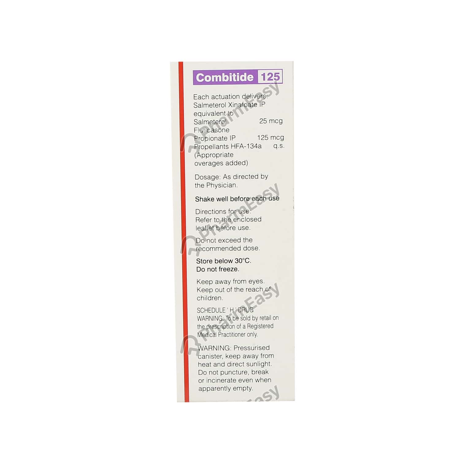 Buy Combitide 125mcg Inhaler 120md Online at Flat 18% OFF* | PharmEasy