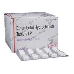 Combutol 1 G Tablet (10): Uses, Side Effects, Price & Dosage | PharmEasy