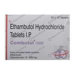 Combutol 1 G Tablet (10): Uses, Side Effects, Price & Dosage | PharmEasy