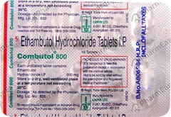 Combutol 800 MG Tablet (10): Uses, Side Effects, Price & Dosage | PharmEasy