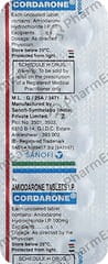 Cordarone 100 MG Tablet (10): Uses, Side Effects, Price & Dosage ...