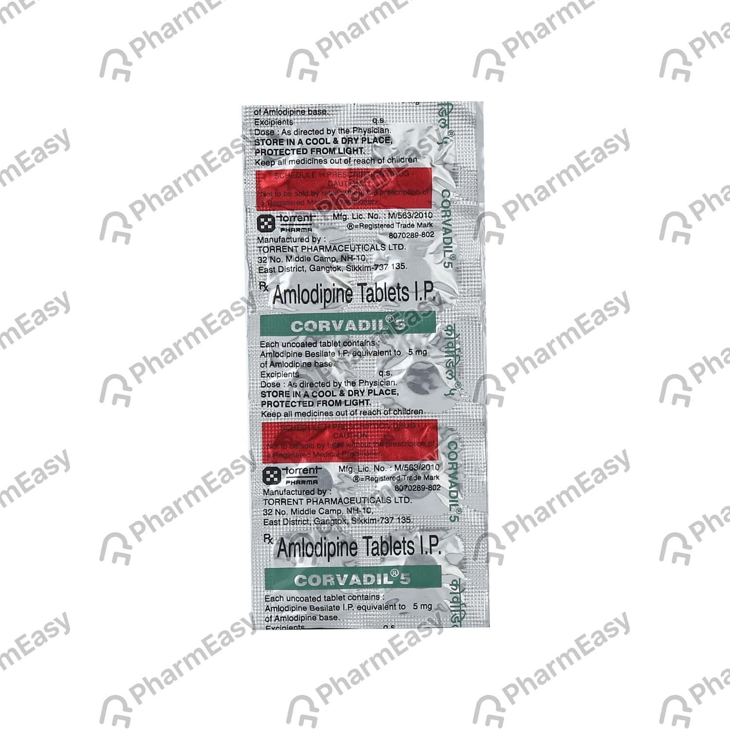 Corvadil 5 MG Tablet (10): Uses, Side Effects, Price & Dosage | PharmEasy