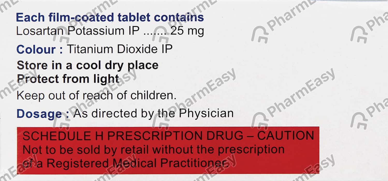 Cosart 25 MG Tablet (10): Uses, Side Effects, Price & Dosage | PharmEasy