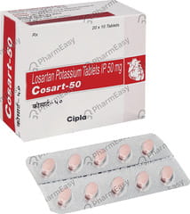 Cosart 50 MG Tablet (10): Uses, Side Effects, Price & Dosage | PharmEasy