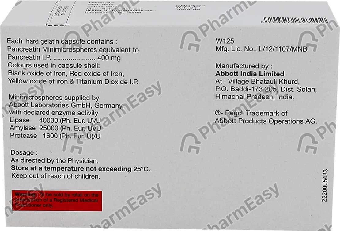 Creon 40 G Capsule (10): Uses, Side Effects, Price & Dosage | PharmEasy