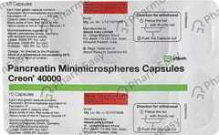 Creon 40 G Capsule (10): Uses, Side Effects, Price & Dosage | PharmEasy