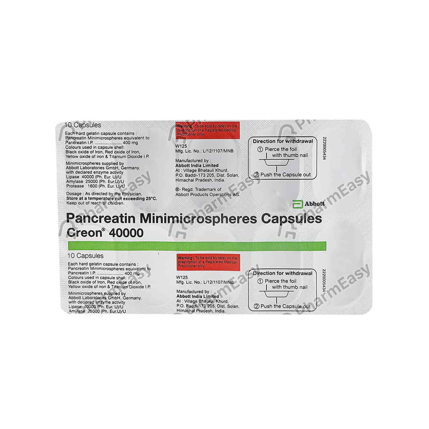 Buy Creon 40000 Capsule Online at Flat 18% OFF* | PharmEasy