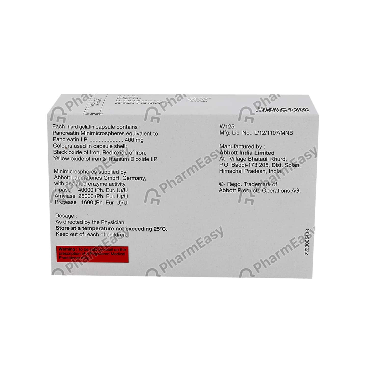 Buy Creon 40 G Capsule (10) Online at Flat 18% OFF* | PharmEasy