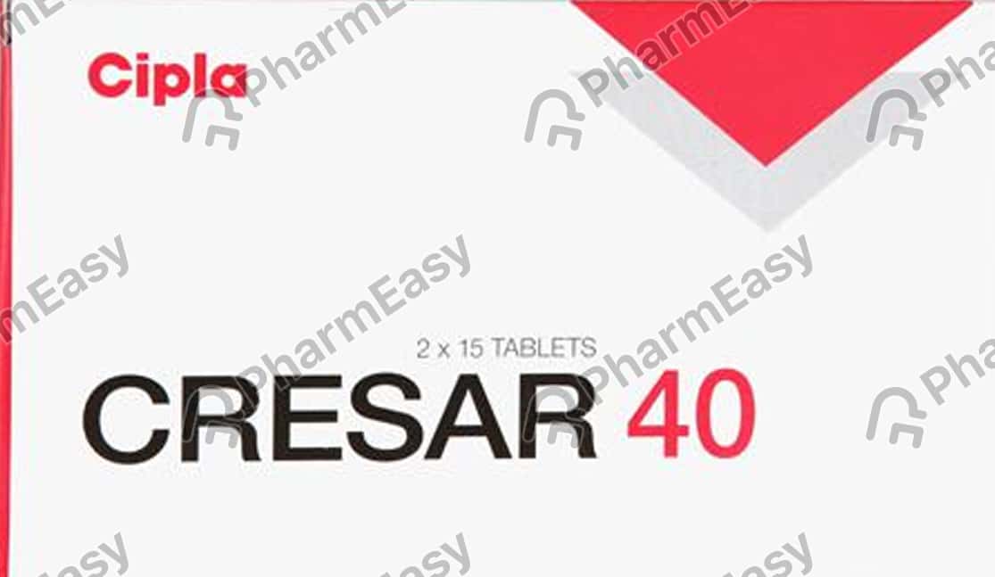 Cresar 40 MG Tablet (10): Uses, Side Effects, Price & Dosage | PharmEasy