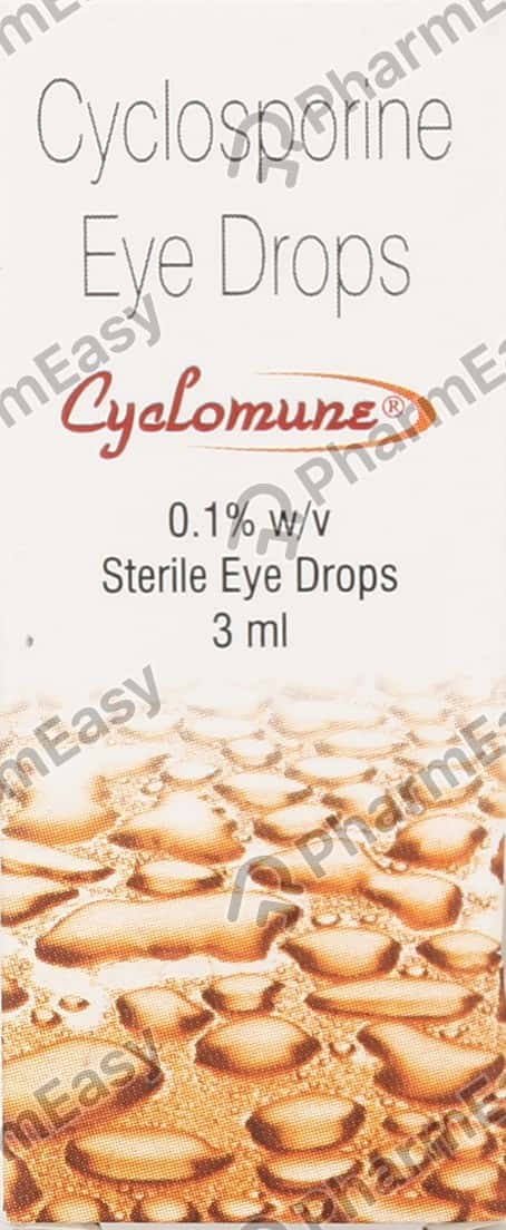 Cyclomune 0.1 % Eye Drop (5): Uses, Side Effects, Price & Dosage ...