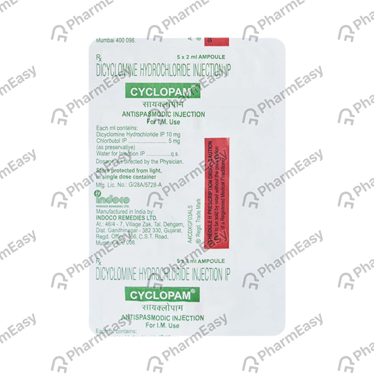 Buy Cyclopam 10 MG/ML Injection (2) Online at Flat 15% OFF | PharmEasy