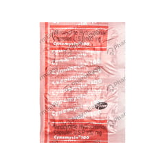 Cynomycin 100 MG Capsule (4) - Uses, Side Effects, Dosage, Composition ...