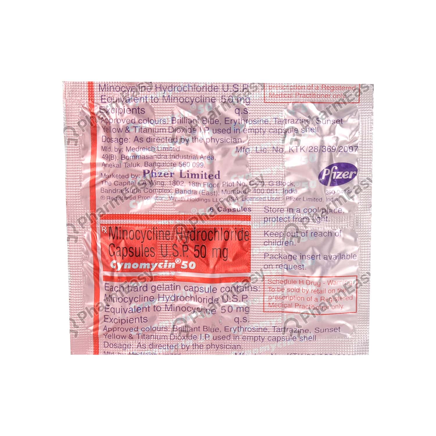 Buy Cynomycin 50 MG Capsule (6) Online at Flat 18% OFF* | PharmEasy