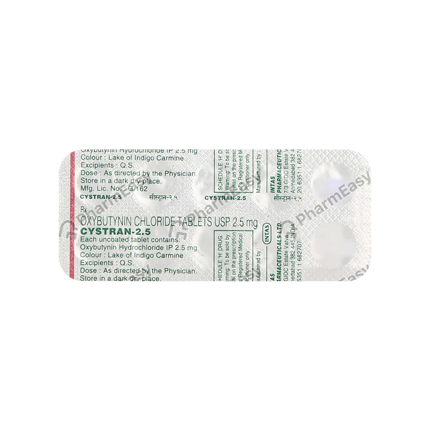 Buy Cystran 2.5 MG Tablet (10) Online at Flat 18% OFF* | PharmEasy