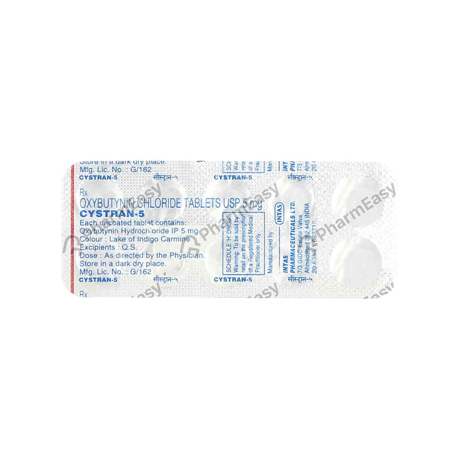 Buy Cystran 5mg Tablet Online at flat 15% off | PharmEasy