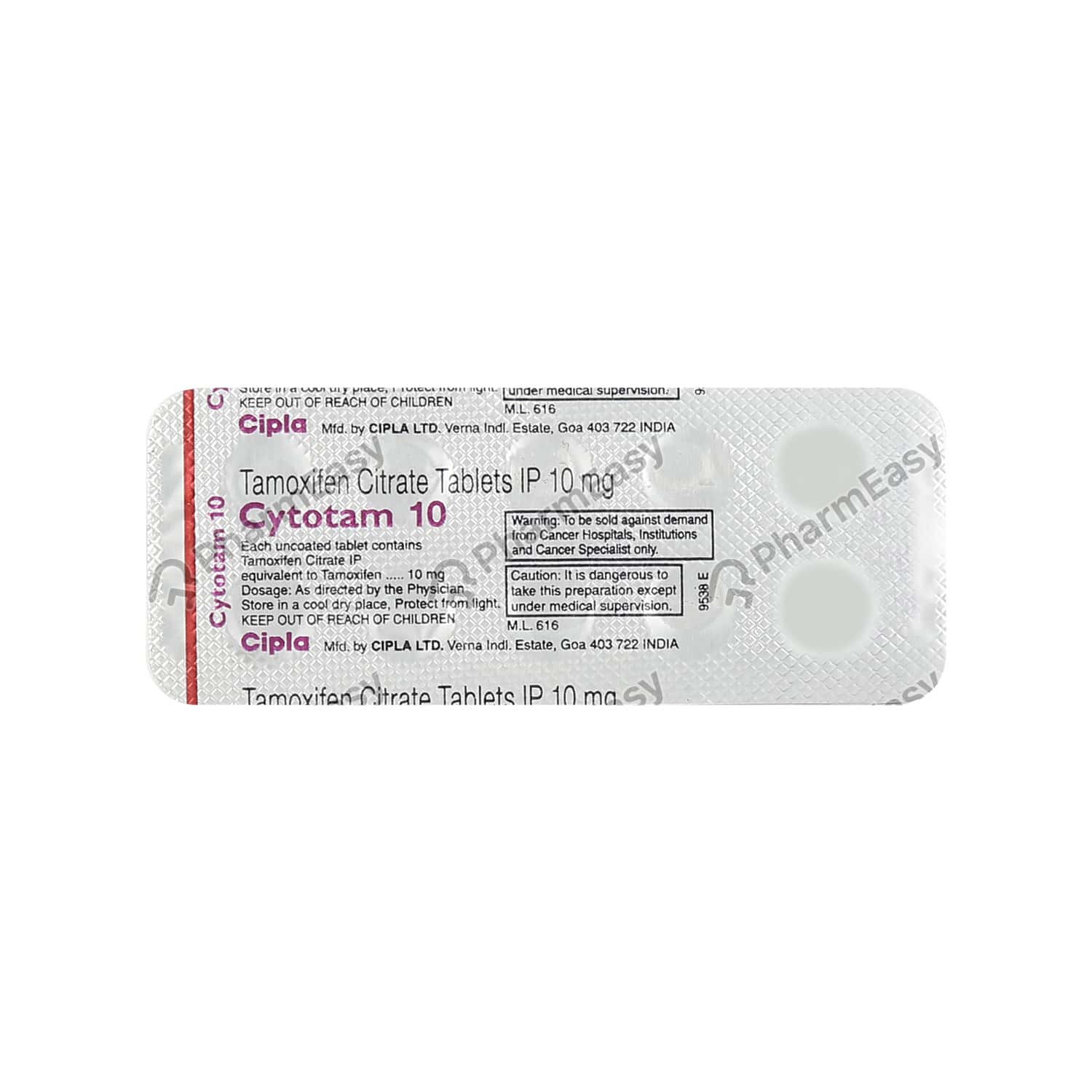 Buy Cytotam 10 MG Tablet (10) Online at Flat 18% OFF* | PharmEasy
