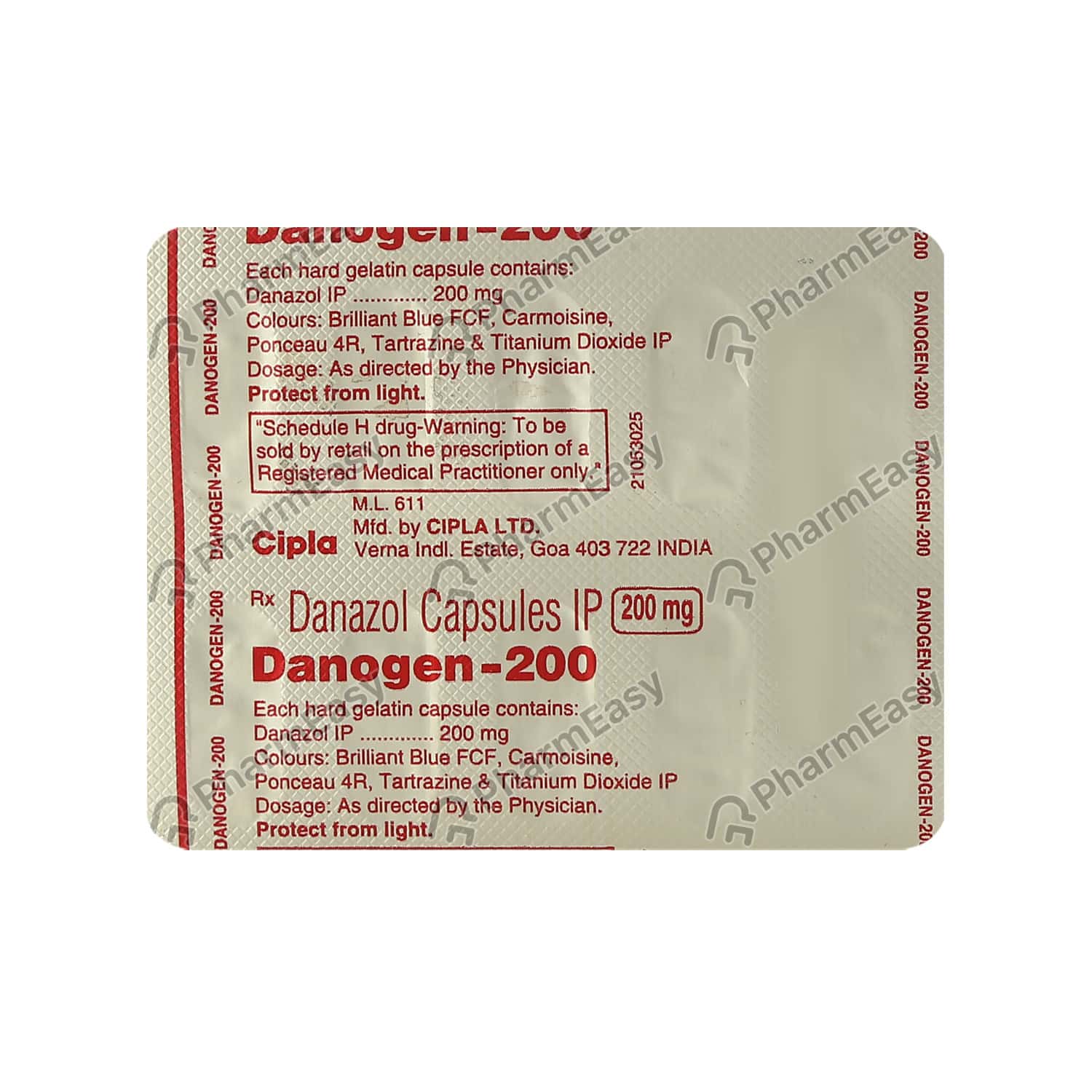 Buy Danogen 200mg Capsule Online at Flat 18% OFF* | PharmEasy