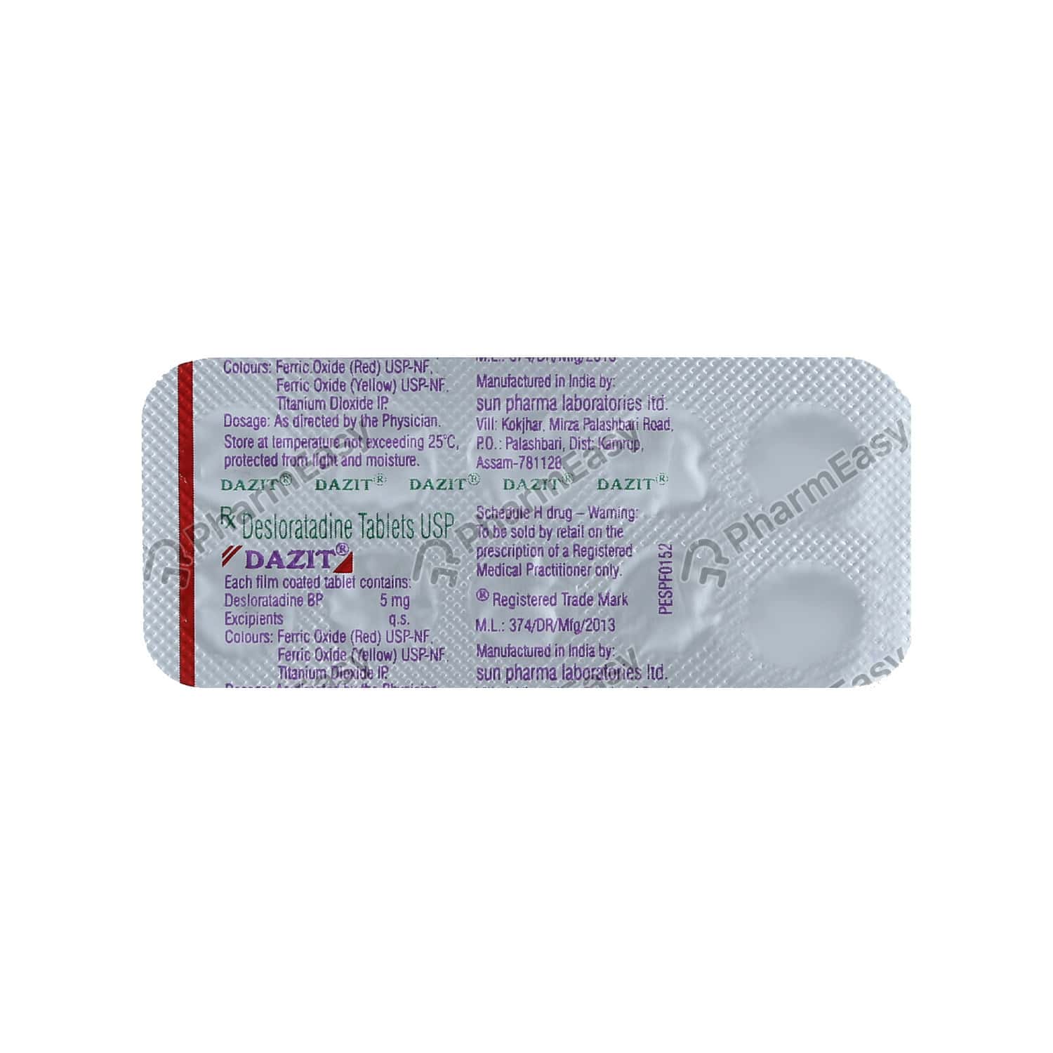 Buy Dazit 5mg Tablet Online at Flat 18% OFF* | PharmEasy