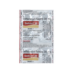 Defcort 30 MG Tablet (6) - Uses, Side Effects, Dosage, Composition ...