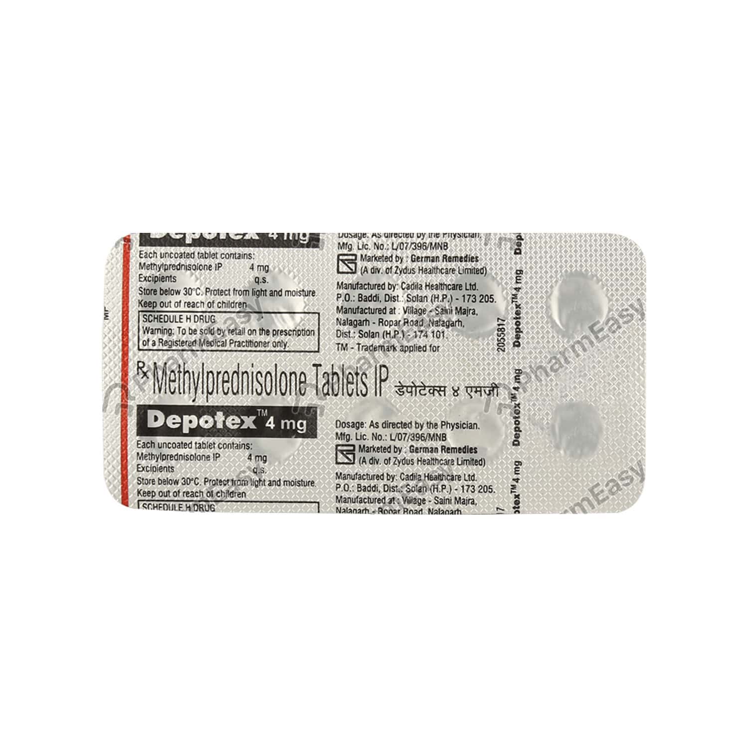 Buy Depotex 4 MG Tablet (10) Online at Flat 18% OFF* | PharmEasy