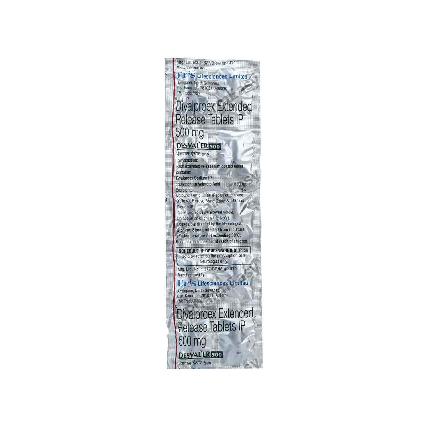 Buy Desval Er 500mg Strip Of 10 Tablets Online at Flat 18% OFF* | PharmEasy