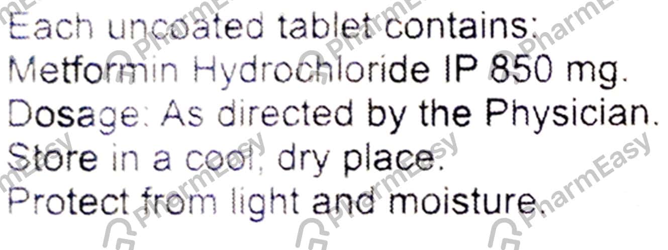 Diamet 850 MG Tablet (15): Uses, Side Effects, Price & Dosage | PharmEasy