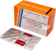 Diamicron Xr Mex 60/500mg Strip Of 14 Tablets: Uses, Side Effects ...