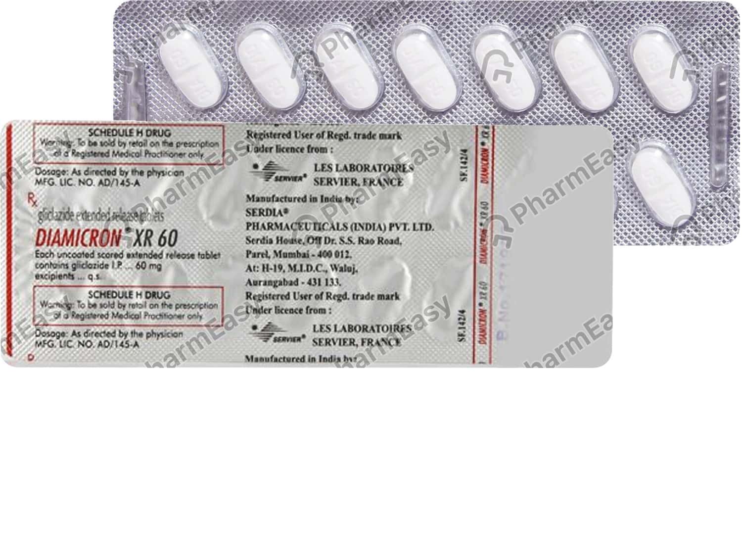 Diamicron Xr 60 MG Tablet (14): Uses, Side Effects, Price, Dosage ...