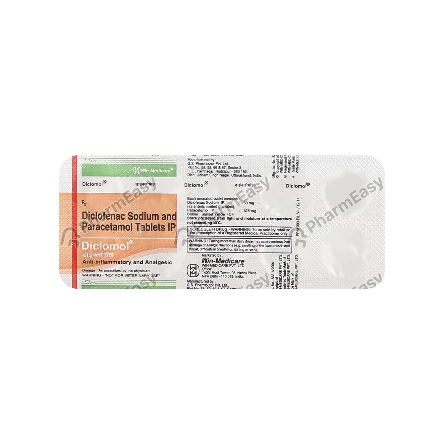 Diclomol Strip Of 10 Tablets - Uses, Side Effects, Dosage, Composition ...