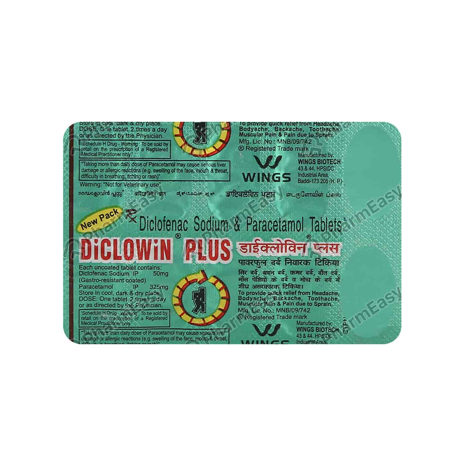 Buy Diclowin Plus Tablet Online at Flat 18% OFF* | PharmEasy