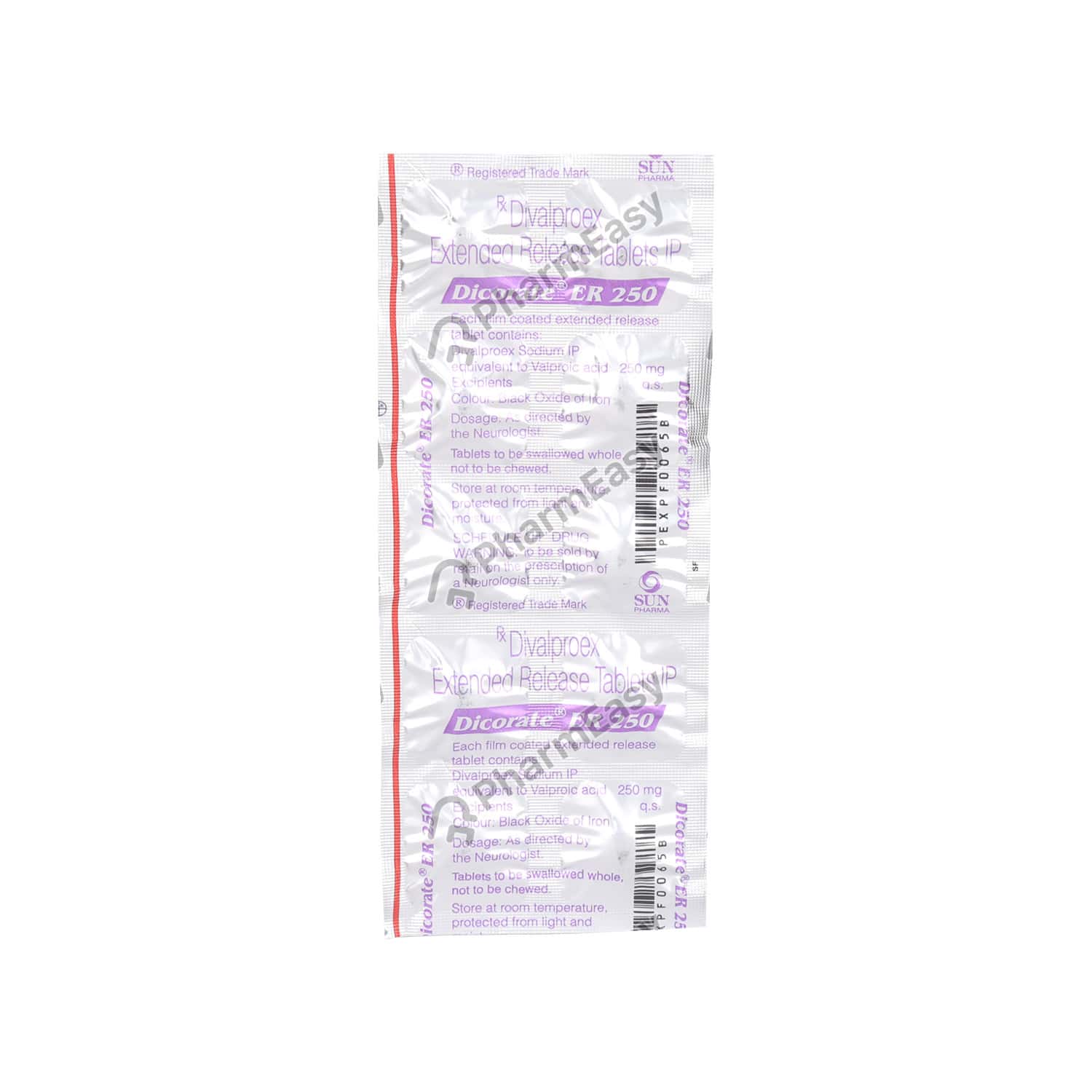 Dicorate Er 250 MG Tablet (10) - Uses, Side Effects, Dosage, Composition & Price | PharmEasy