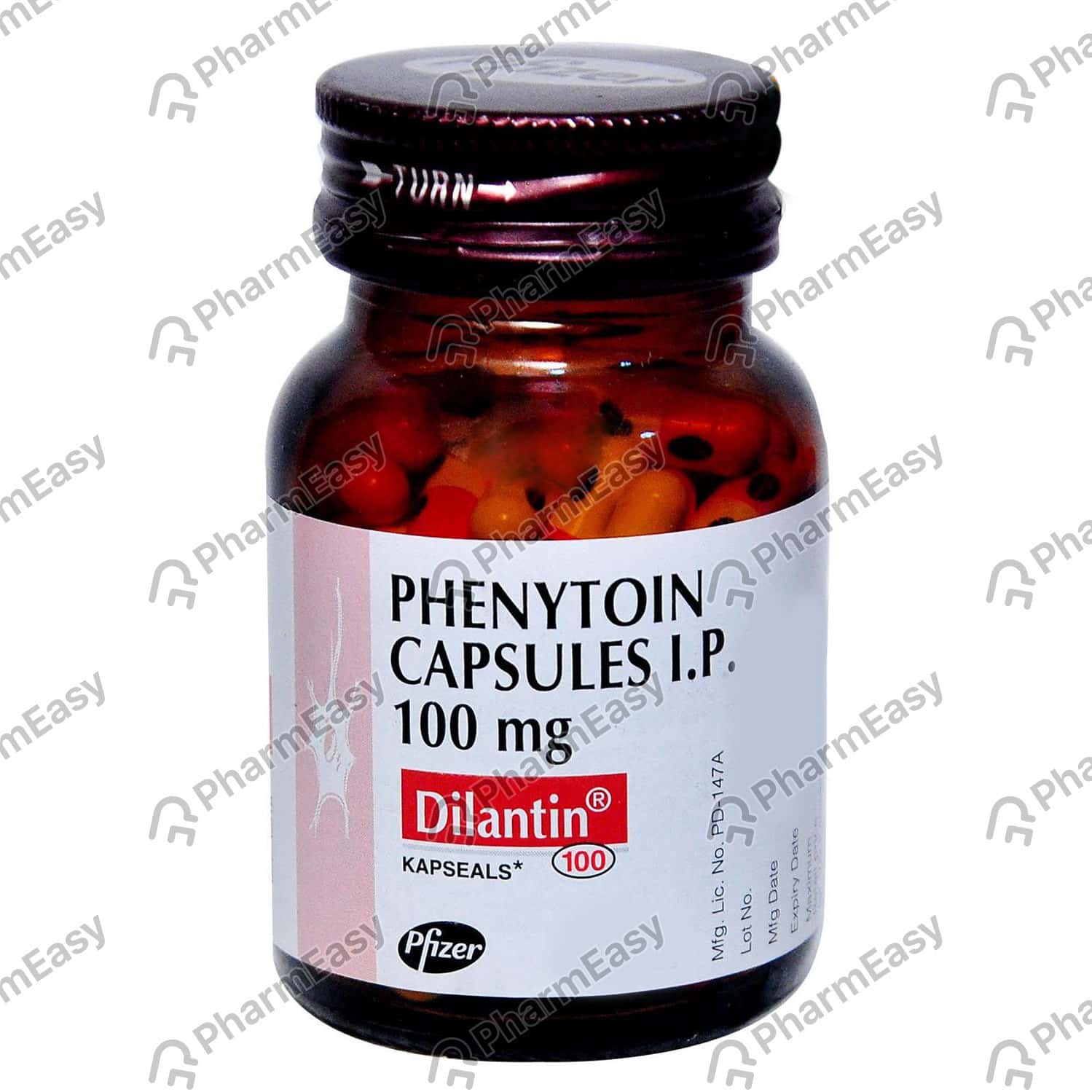 Dilantin 100 MG Capsule (100): Uses, Side Effects, Price & Dosage ...