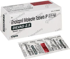 Dilvas 2.5 MG Tablet (10): Uses, Side Effects, Price & Dosage | PharmEasy