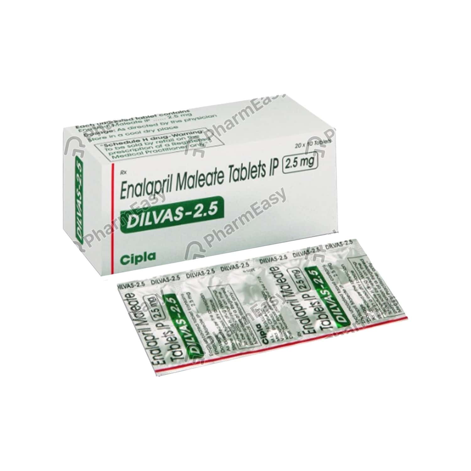Buy Dilvas 2.5 MG Tablet (10) Online at Flat 18% OFF* | PharmEasy