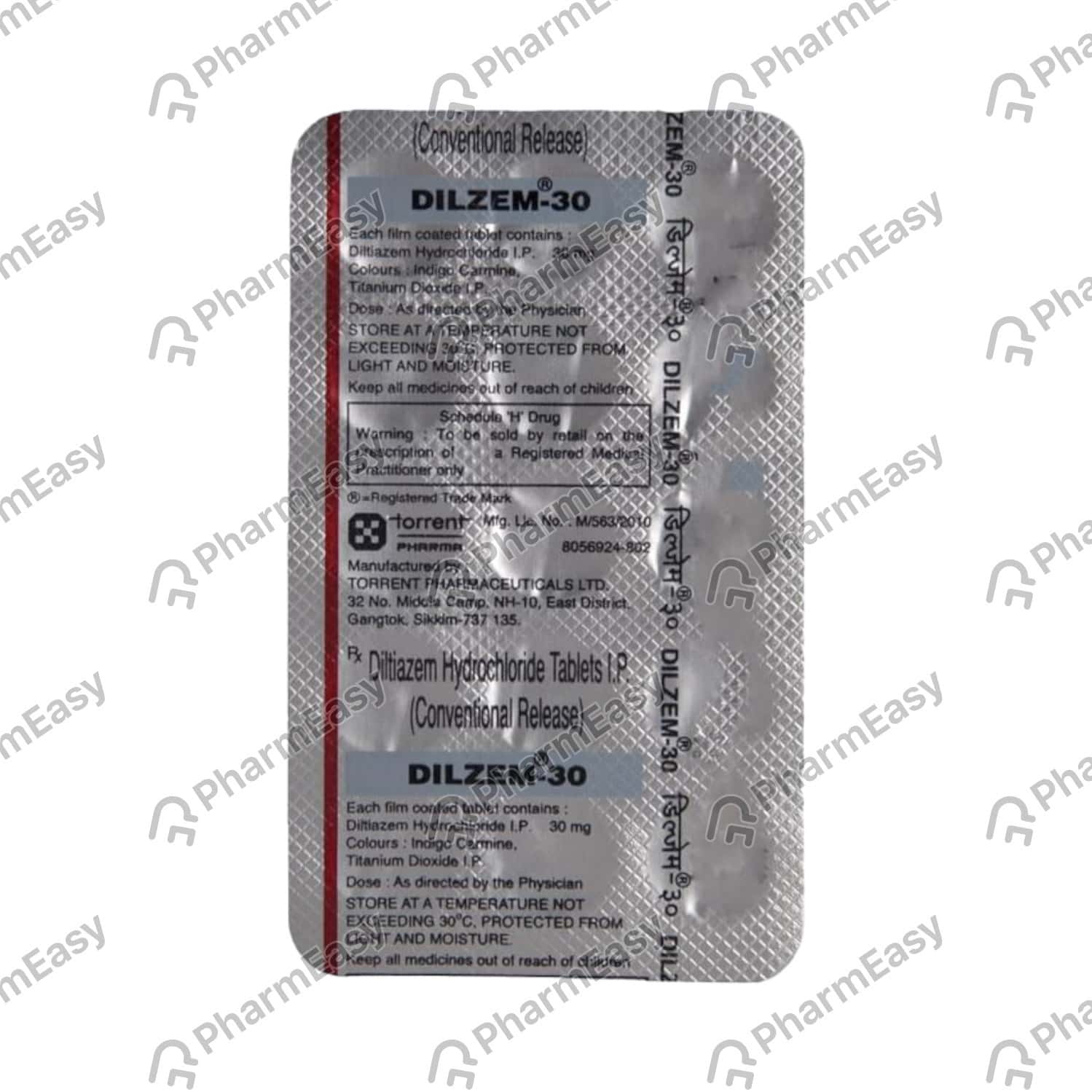 Dilzem 30 MG Tablet (10): Uses, Side Effects, Price & Dosage | PharmEasy