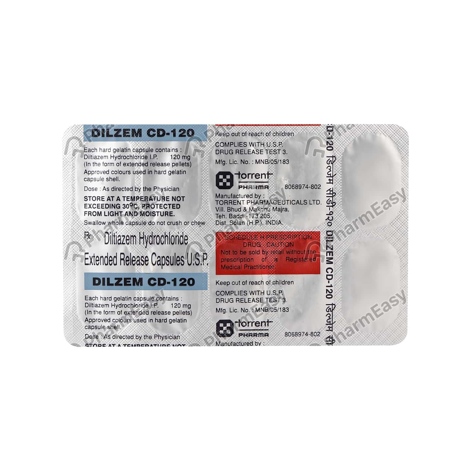 Buy Dilzem Cd 120 MG Capsule (10) Online at Flat 18% OFF* | PharmEasy
