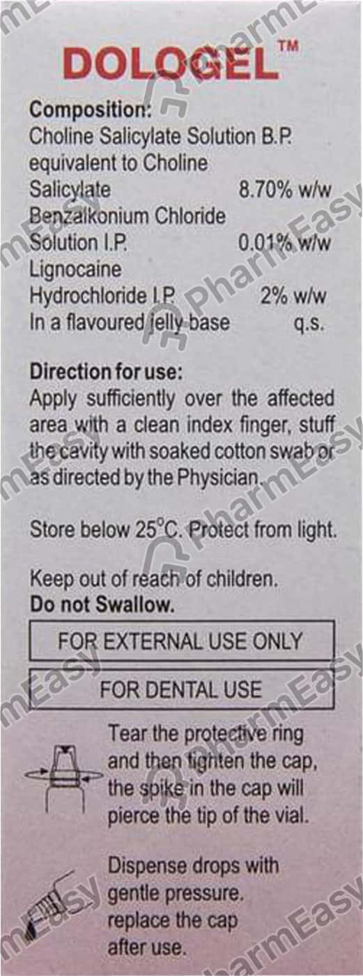 Dologel Gel 15gm: Uses, Side Effects, Price & Dosage | PharmEasy